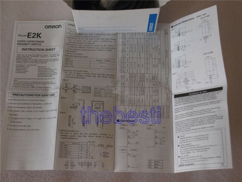 New Omron E2K-C25ME1 E2KC25ME1 Capacitive Proximity Switch Sensor Detector