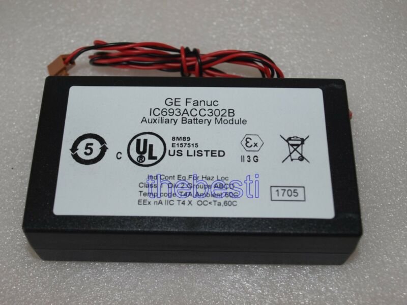 New GE Fanuc IC693ACC302B Auxiliary Battery Module In Box