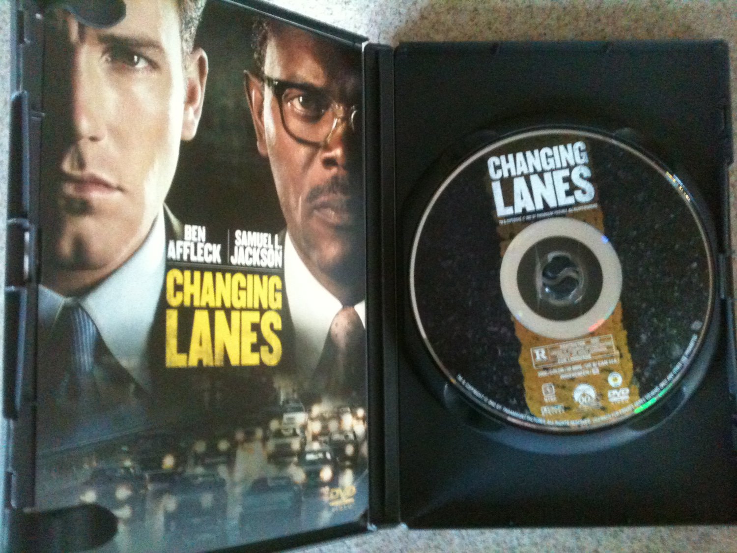 Changing Lanes (DVD, Widescreen, 2002) LIKE NEW w/ Chapter Insert! Ben ...