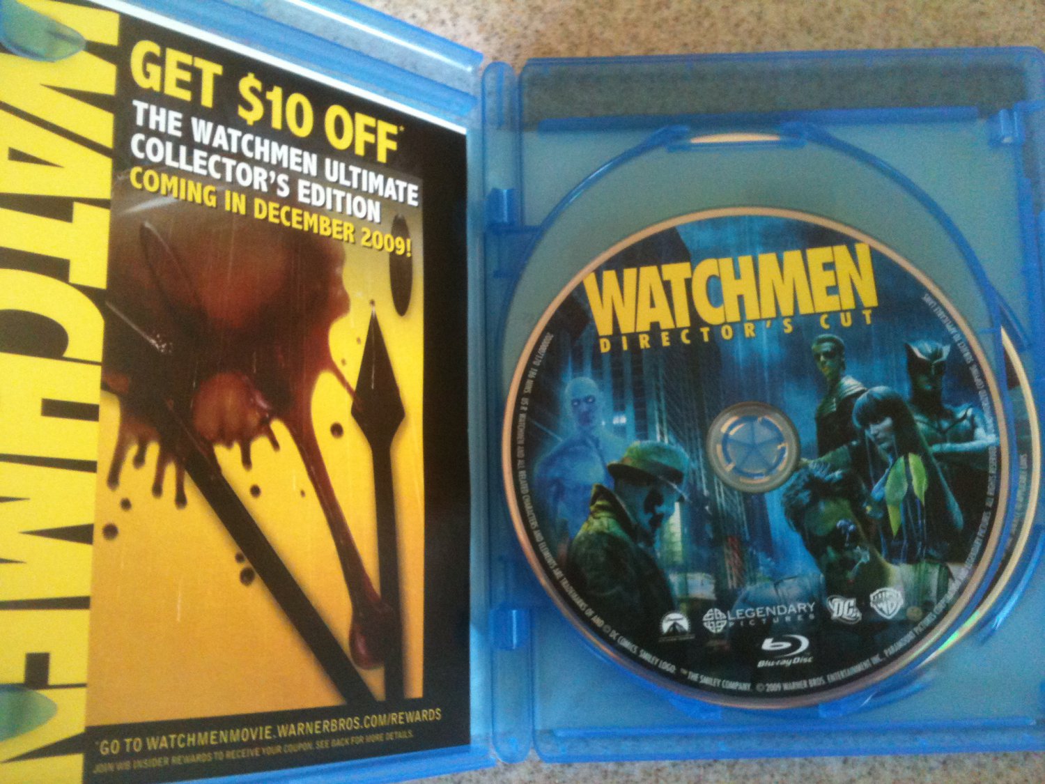 Watchmen (Blu-ray Disc, 2009, Director's Cut) VG