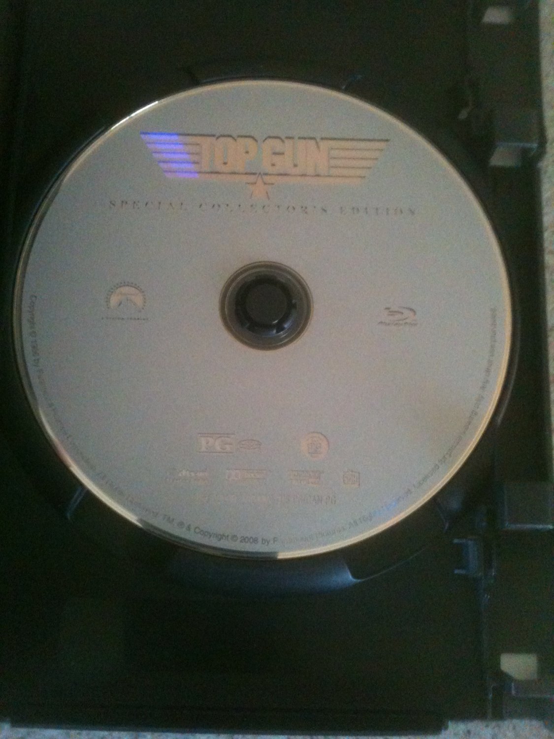 Top Gun (Blu-ray Disc, 2008, Special Collector's Edition) LN Former Rental