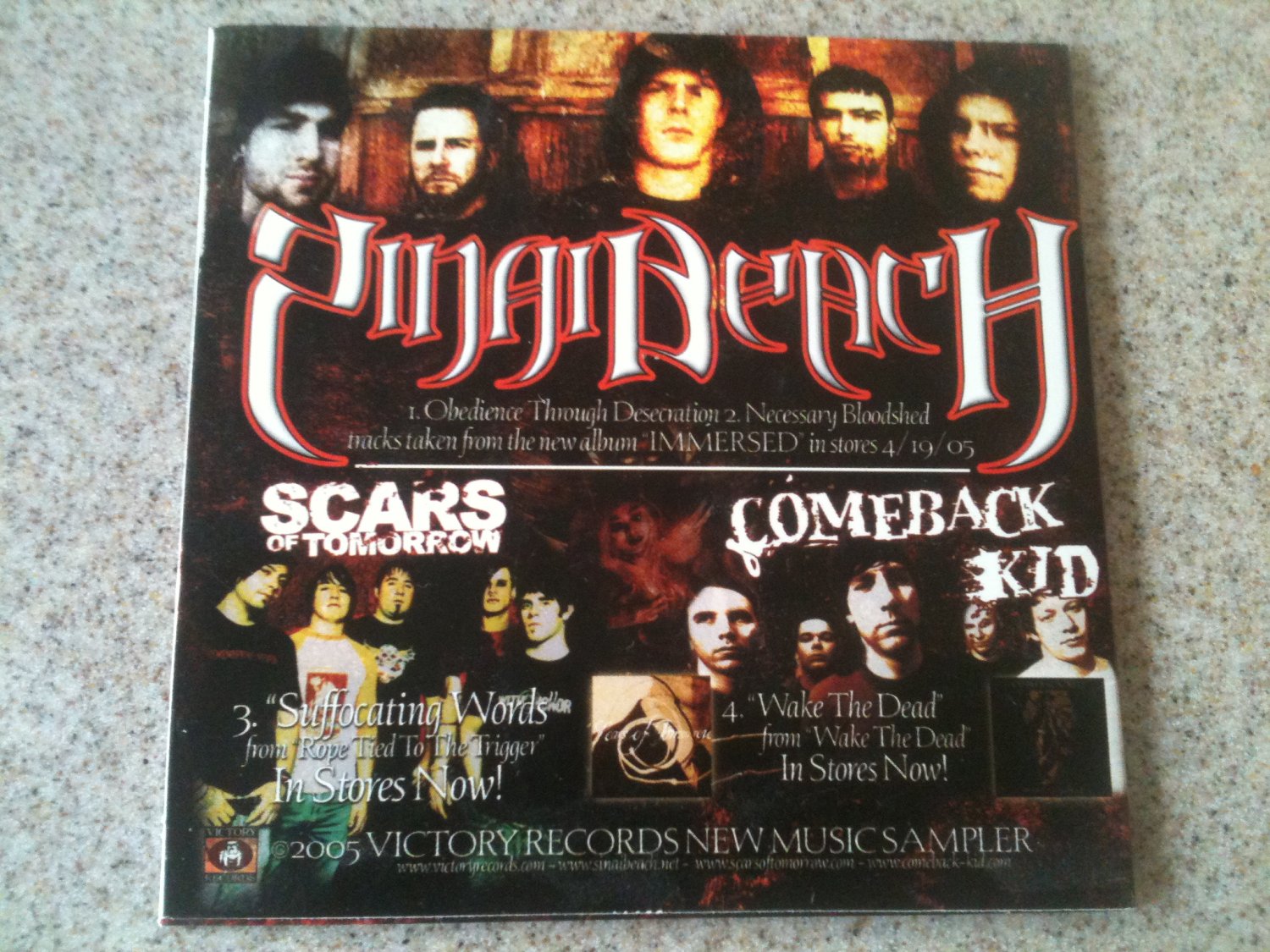 2004 & 2005 Victory Records Music Sampler CD Lot. Bury Your Dead, Sinai ...