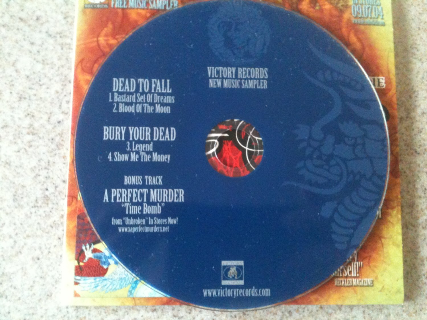 2004 & 2005 Victory Records Music Sampler CD Lot. Bury Your Dead, Sinai ...