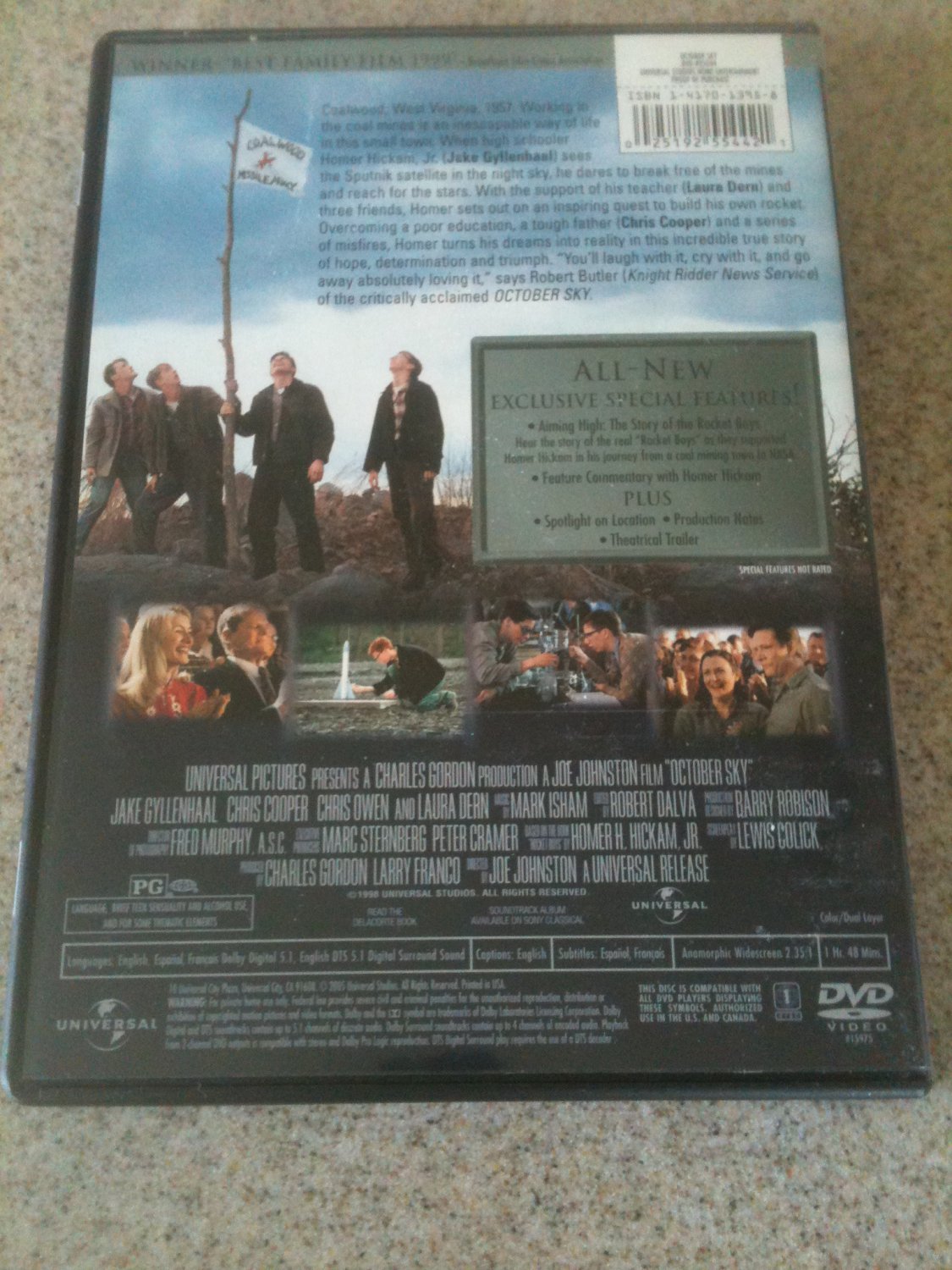 October Sky (DVD, 2005, Widescreen) LIKE NEW, Special Edition, Jake ...
