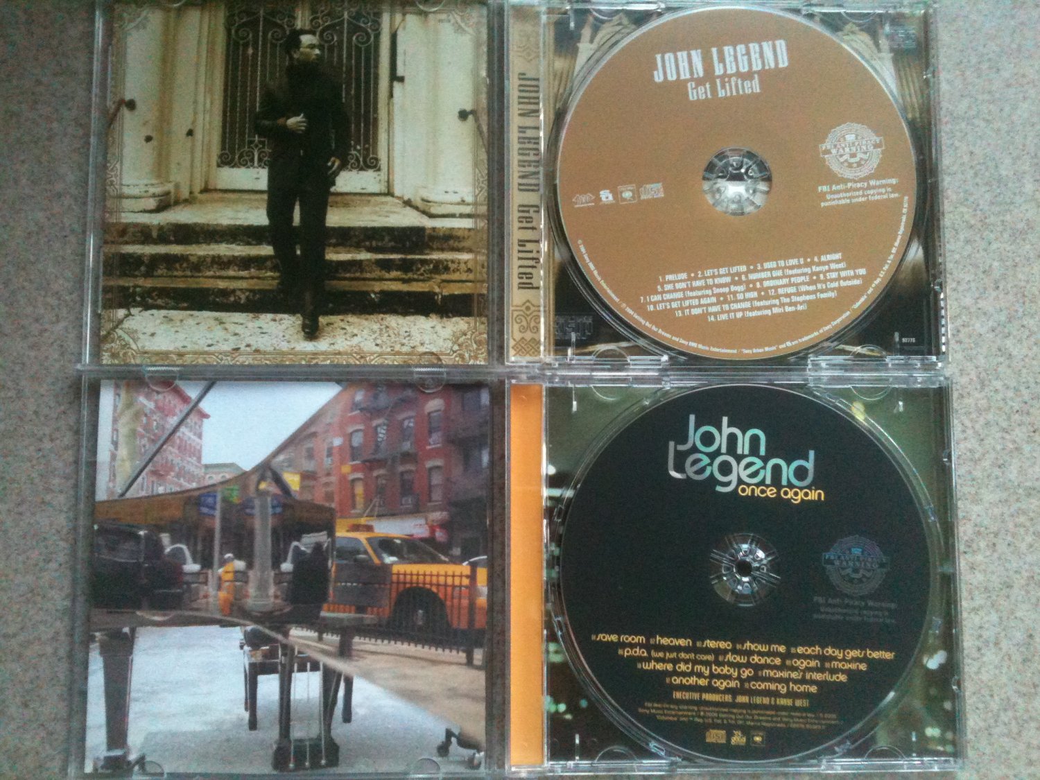 John Legend CD Lot. Get Lifted (2004) & Once Again (2006), VG+ ...