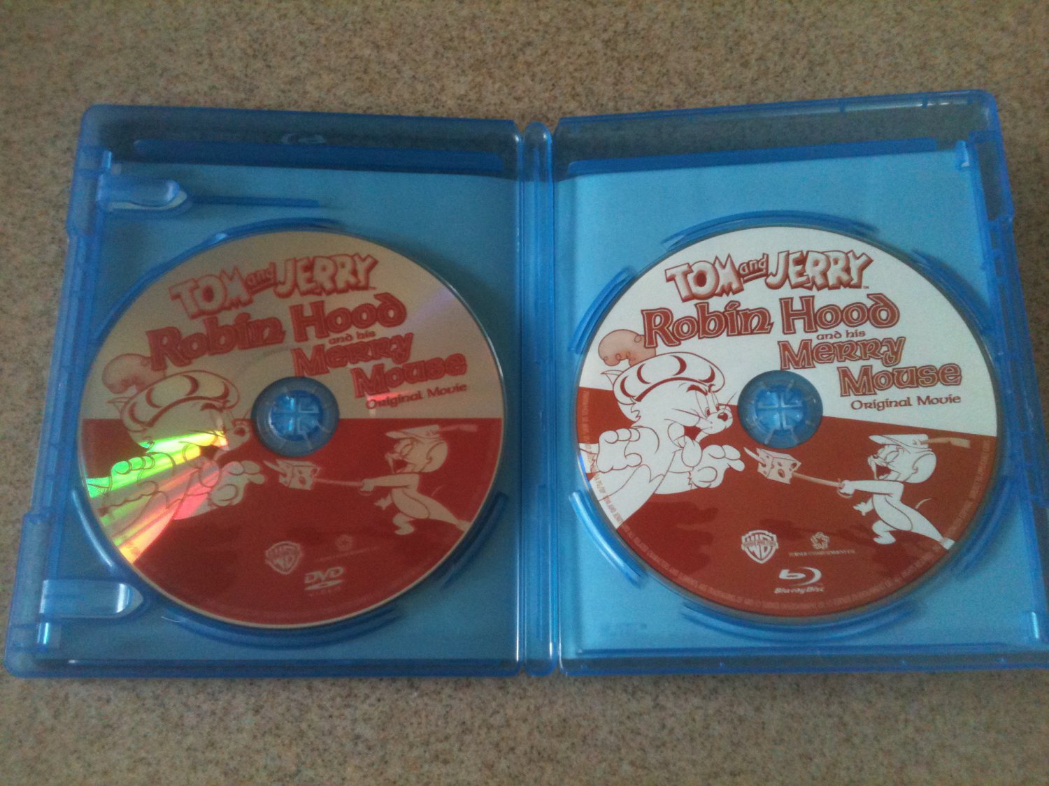 Tom and Jerry: Robin Hood and His Merry Mouse (Blu-ray/DVD, 2012, 2 ...