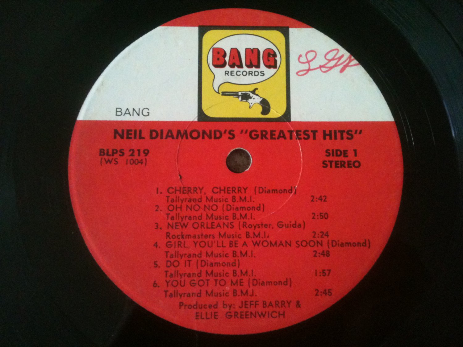 Neil Diamond's Greatest Hits (Vinyl LP, Bang Records) BLPS-219 SRC