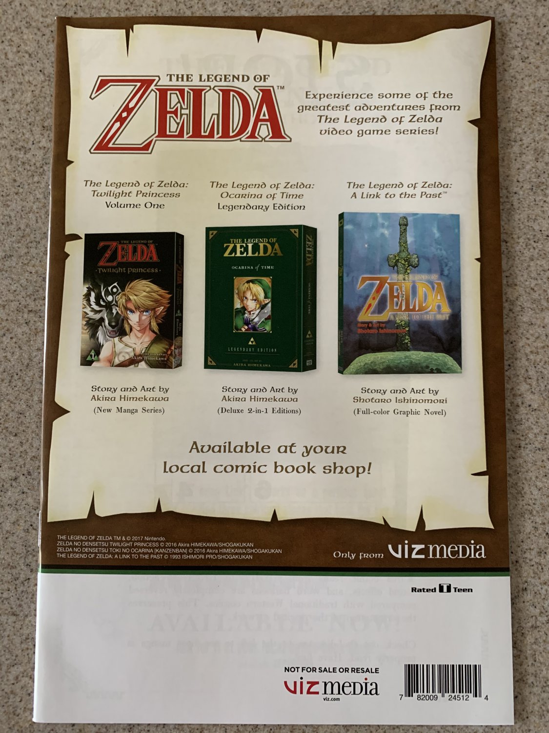The Legend of Zelda: Twilight Princess FCBD 2017 Comic (Viz Media)
