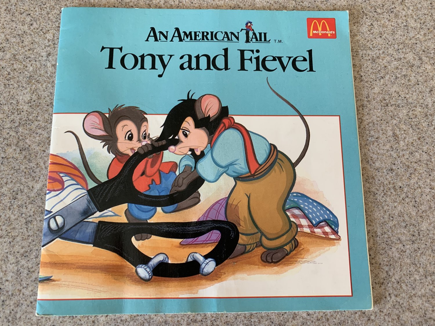 An American Tail - Tony and Fievel 1986 McDonald's Children's Book
