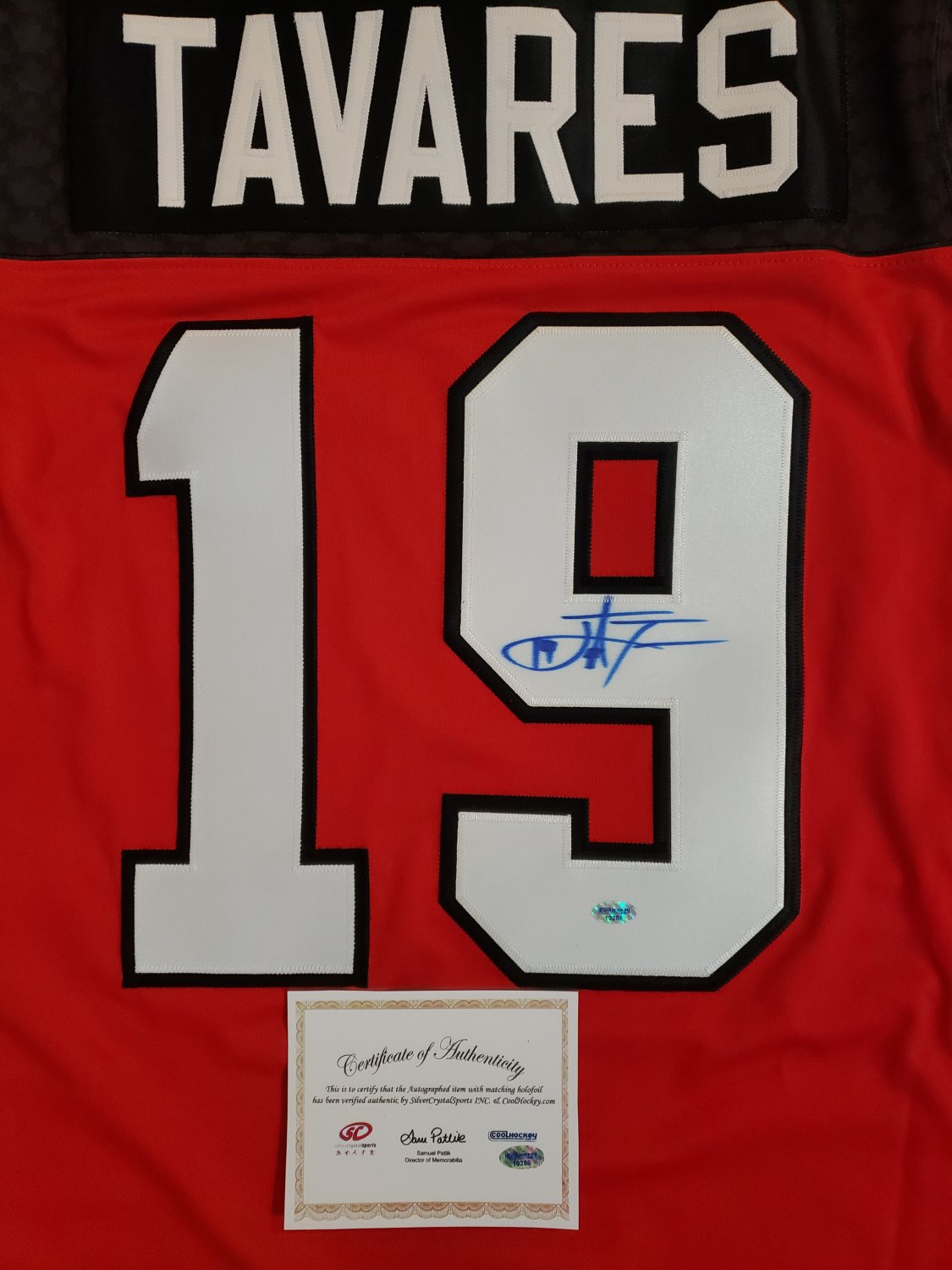 John Tavares Autographed Team Canada Nike WJC Jersey (SC Sports COA and ...