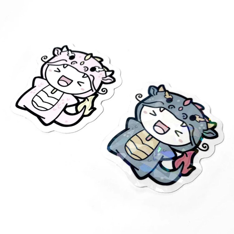 Dragon Onesie Emotis Vinyl Sticker | TCMC thecoffeemonsterzco