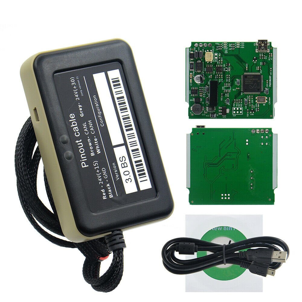 OBD2 Emulator 8 in 1 Heavy Vehicle Multi-Type 8IN1 Truck Diagnostic Tools