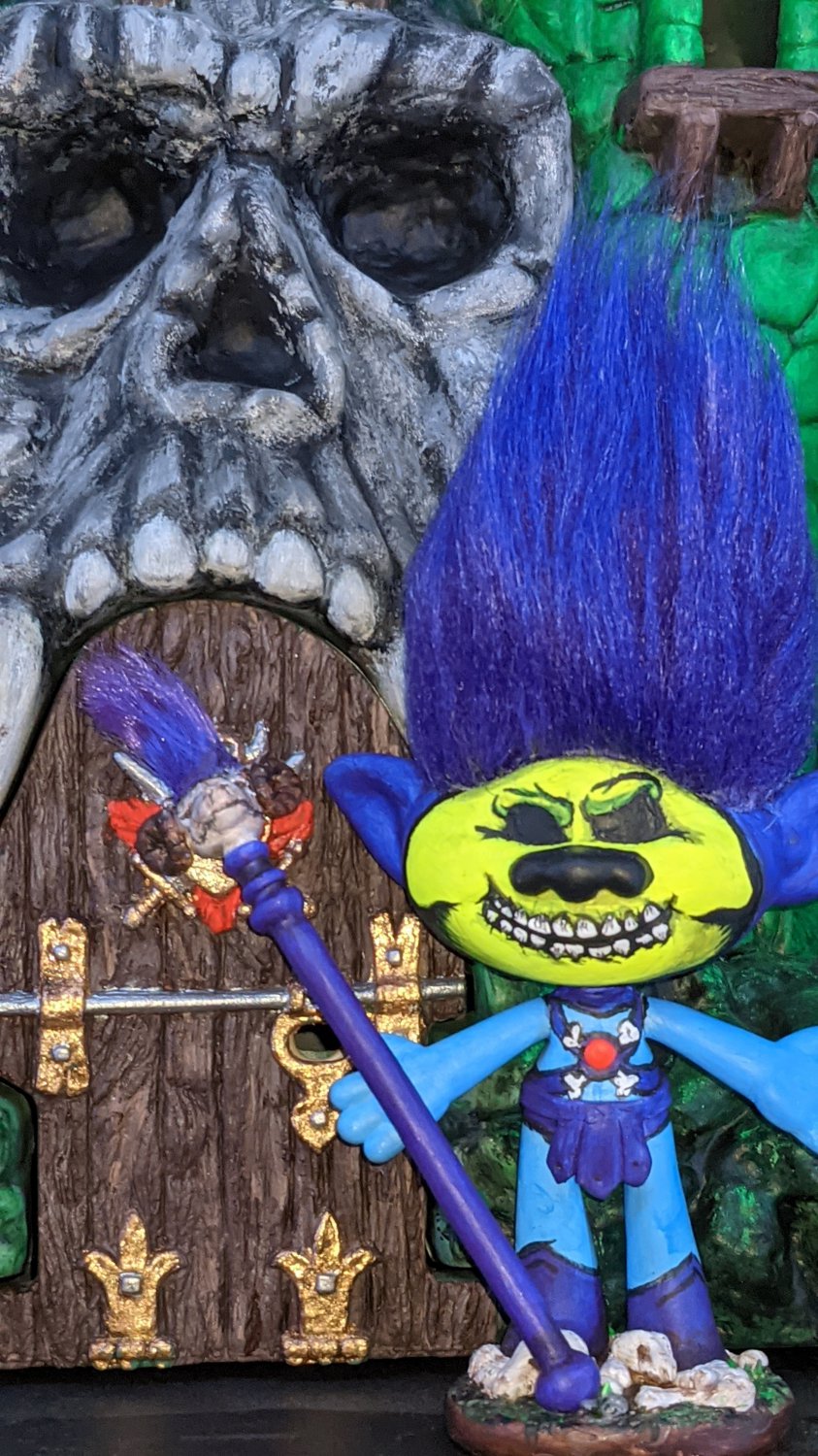 Skeletroll - custom painted Troll / Skeletor of Masters of the Universe ...