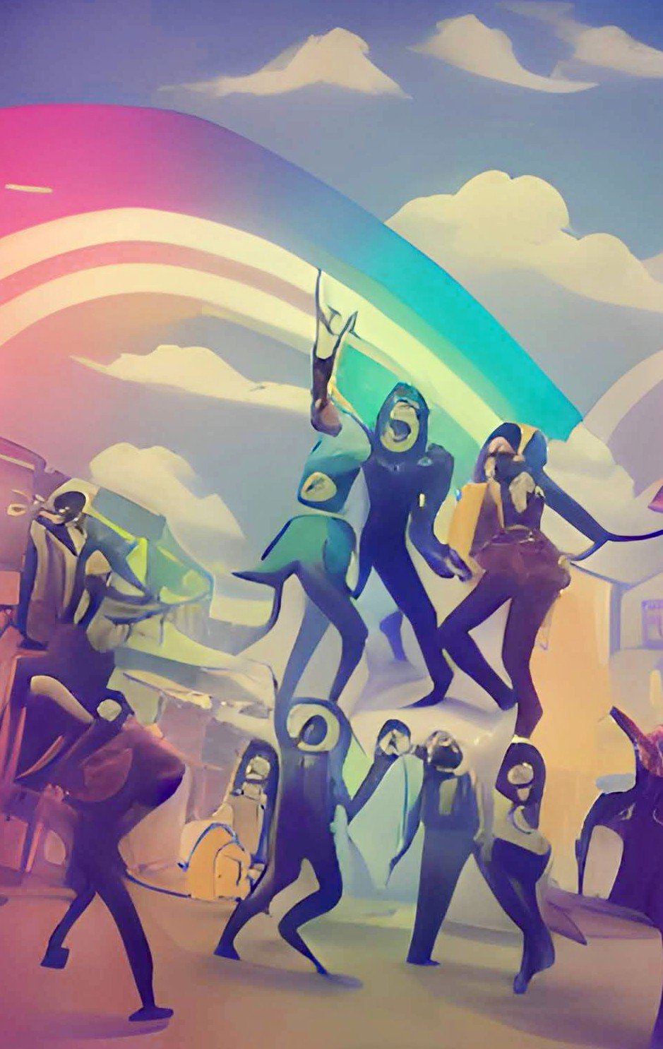 Rainbow Riot "Fight Intolerance" Holographic 3x3" Sticker