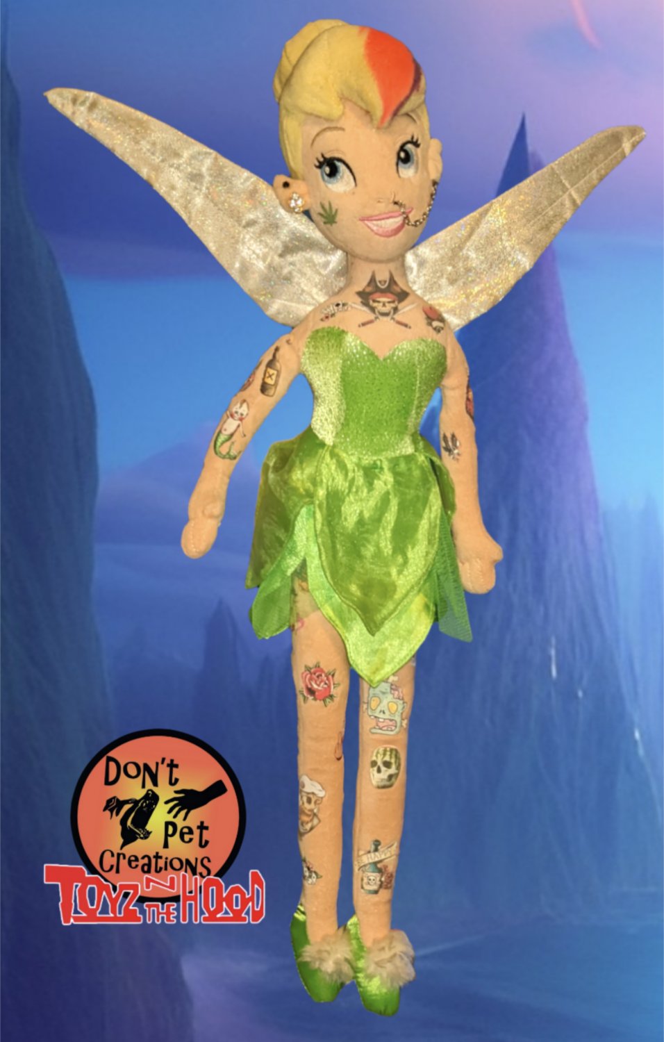 INKERBELL: The 20" Rebel Tinkerbell Plush Toy That Will Add Attitude to ...