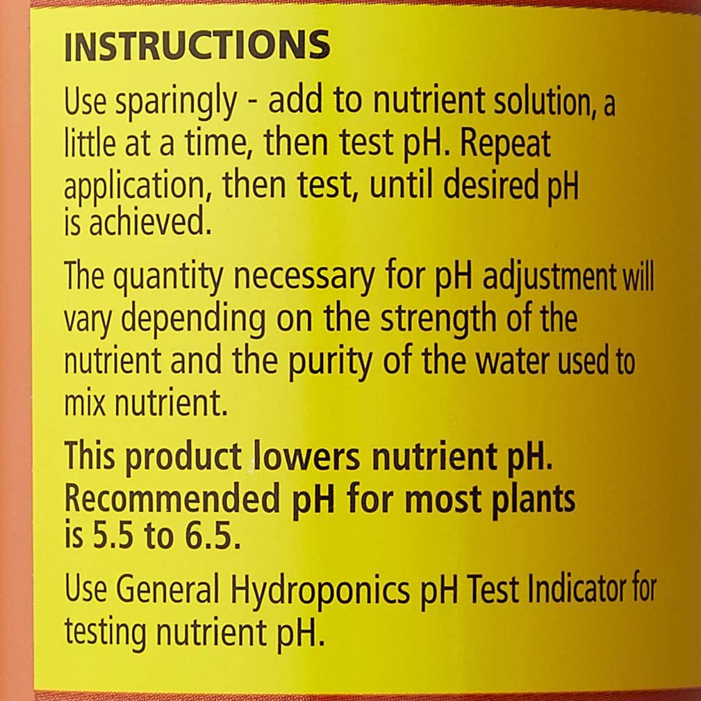 General Hydroponics HGC722080 pH Control Kit for a Balanced Nutrient ...