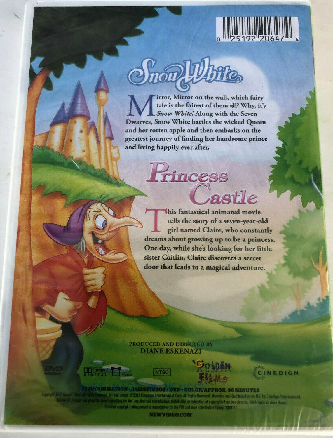 Enchanted Tales: Snow White / The Princess Castle 2013 DVD NEW! Kids ...