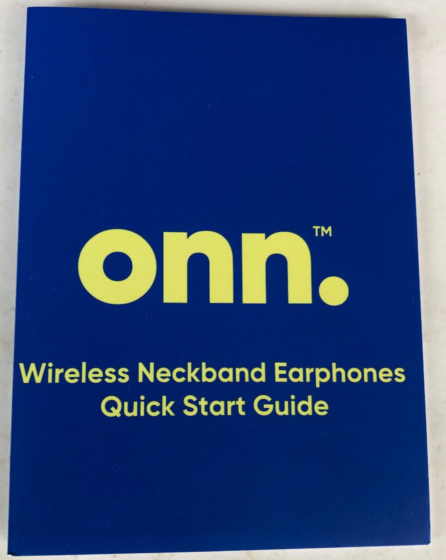 Onn Groove Bluetooth Wireless Bluetooth Neckband Earphones (100002892)