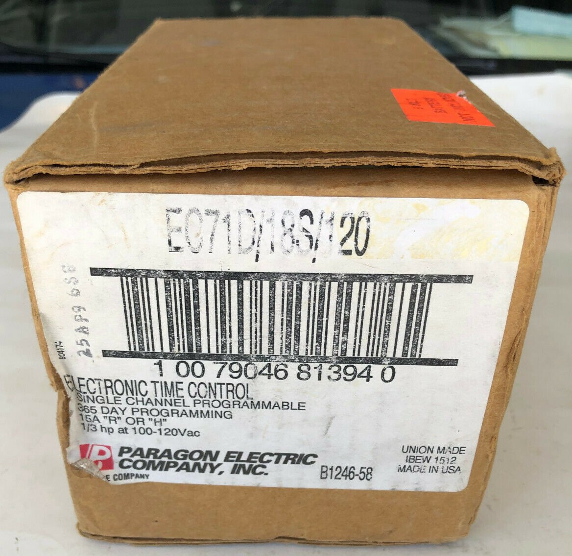 Paragon Electric EC71/18S/120V Timer | Electronic Time Controls - NEW