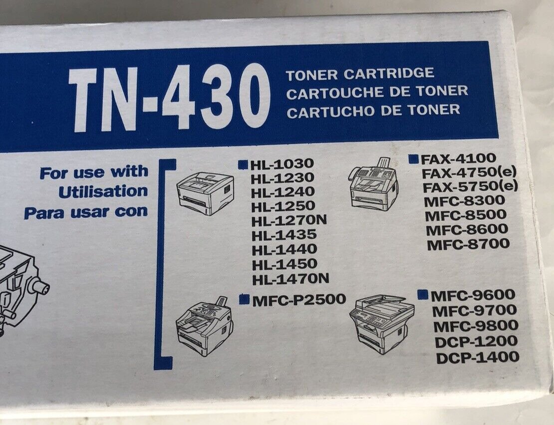 Brother TN-430 TN 430 Toner Cartridge GENUINE NEW