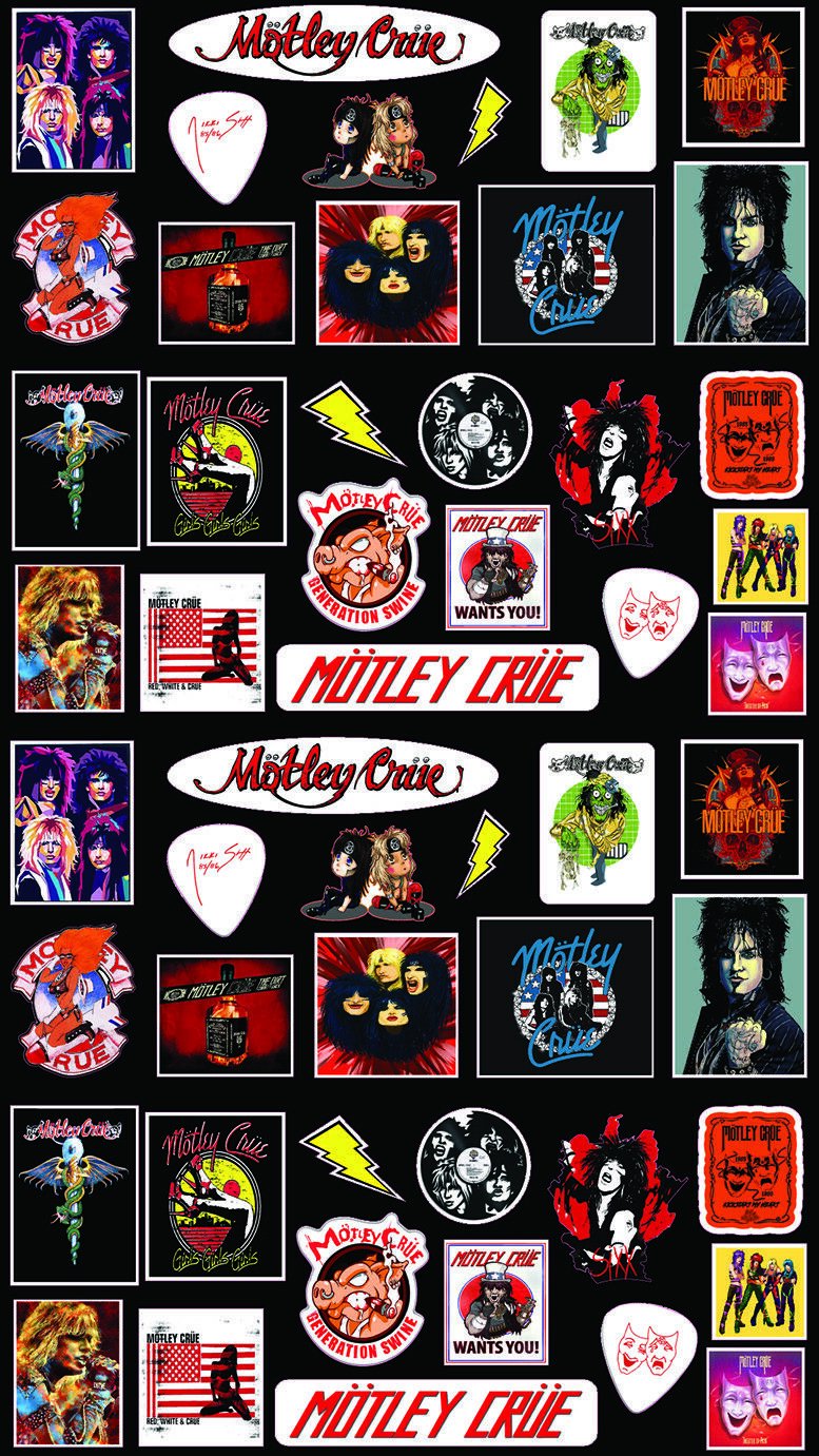 Motley Crue Decal 52 Sticker 80's The Dirt Heavy Metal Rock Tommy Mick Sixx