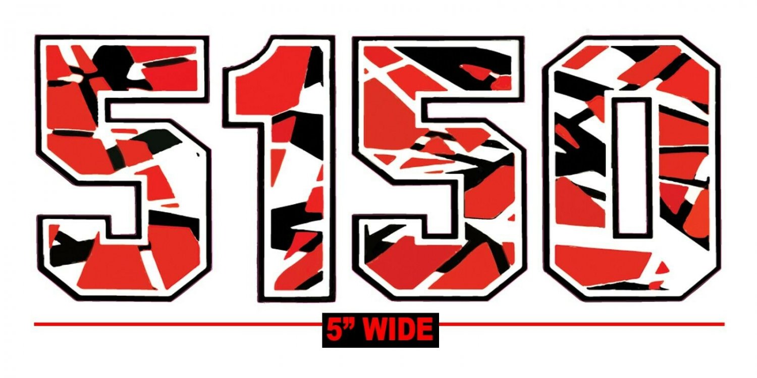 5150 VH Frankenstrat EVH Stripe Car Guitar Decal Tribute Sticker ...