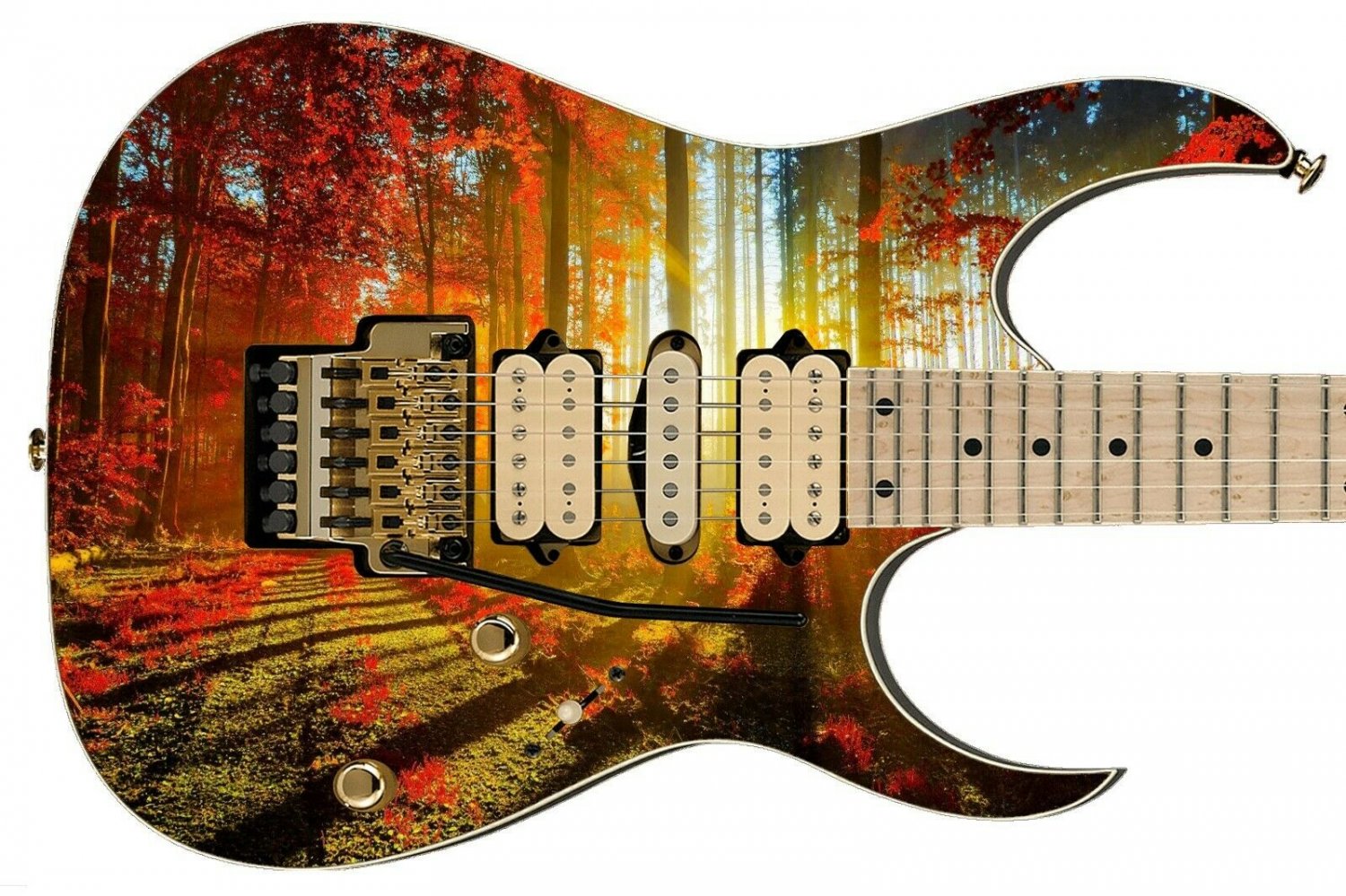 Guitar Skin Axe Wrap Re-skin Deep In The Woods Vinyl Decal Right ...