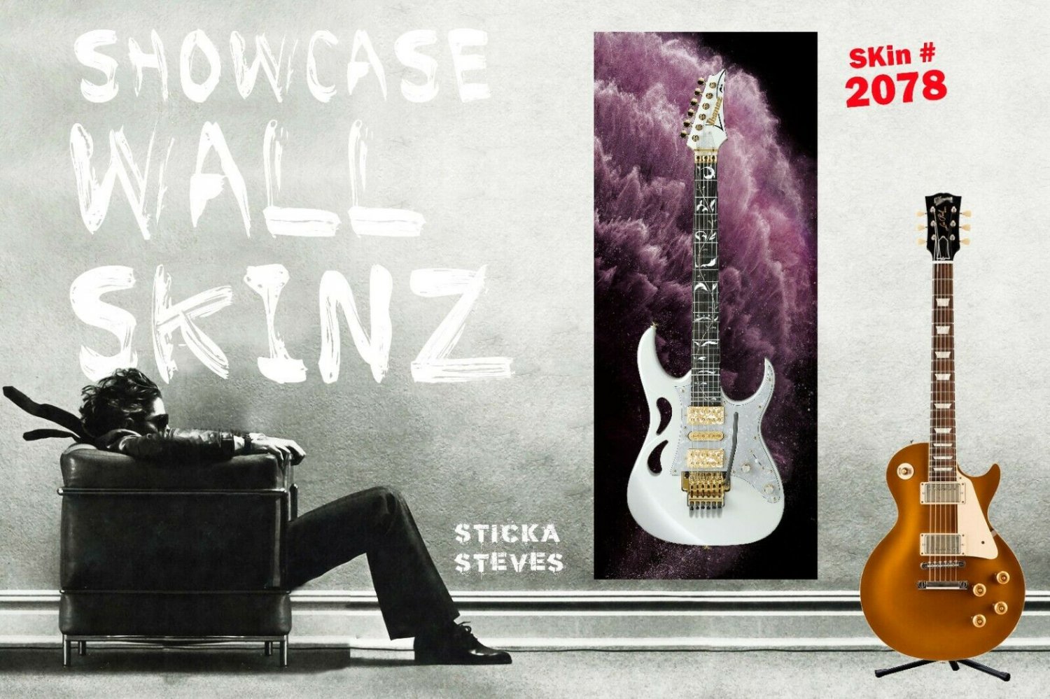 Showcase Skins Removable Wall Skinz Décor Display Panes-Violet ...
