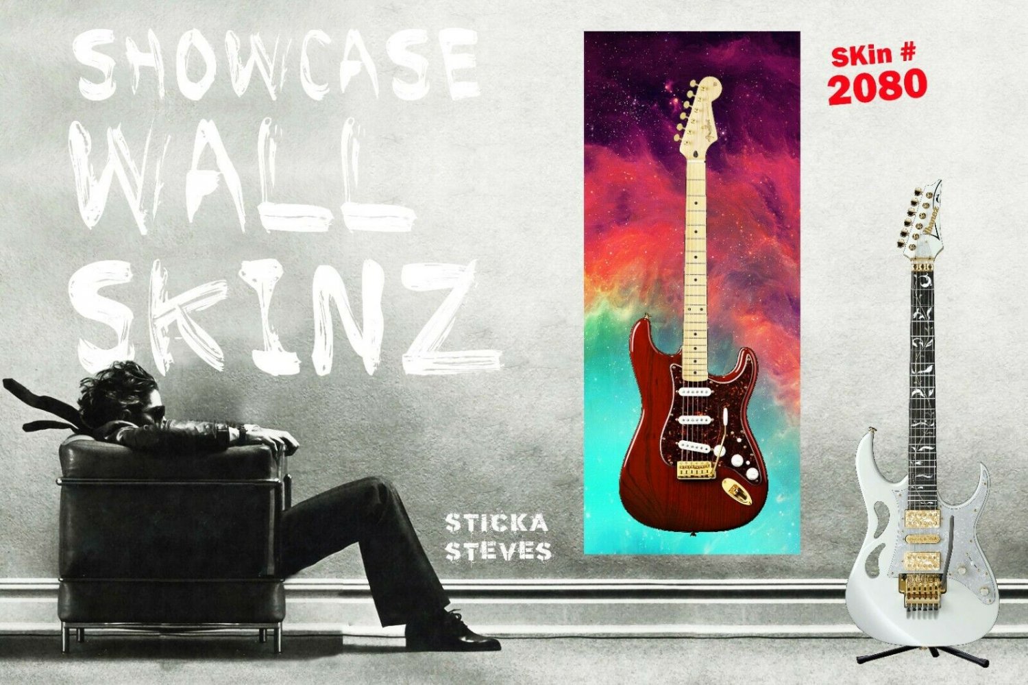 Showcase Skins Removable Wall Skinz Décor Display Panes-Space Nebula ...
