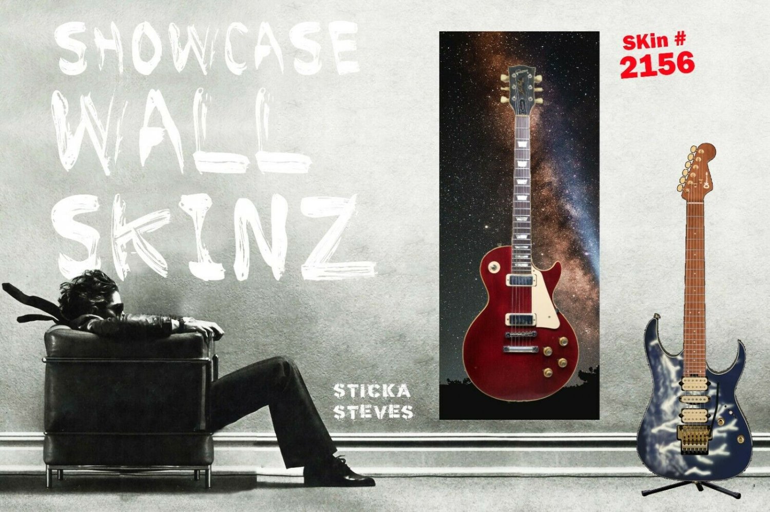 Showcase Skins Removable Wall Skinz Décor Panes- The Milky Highway 2156