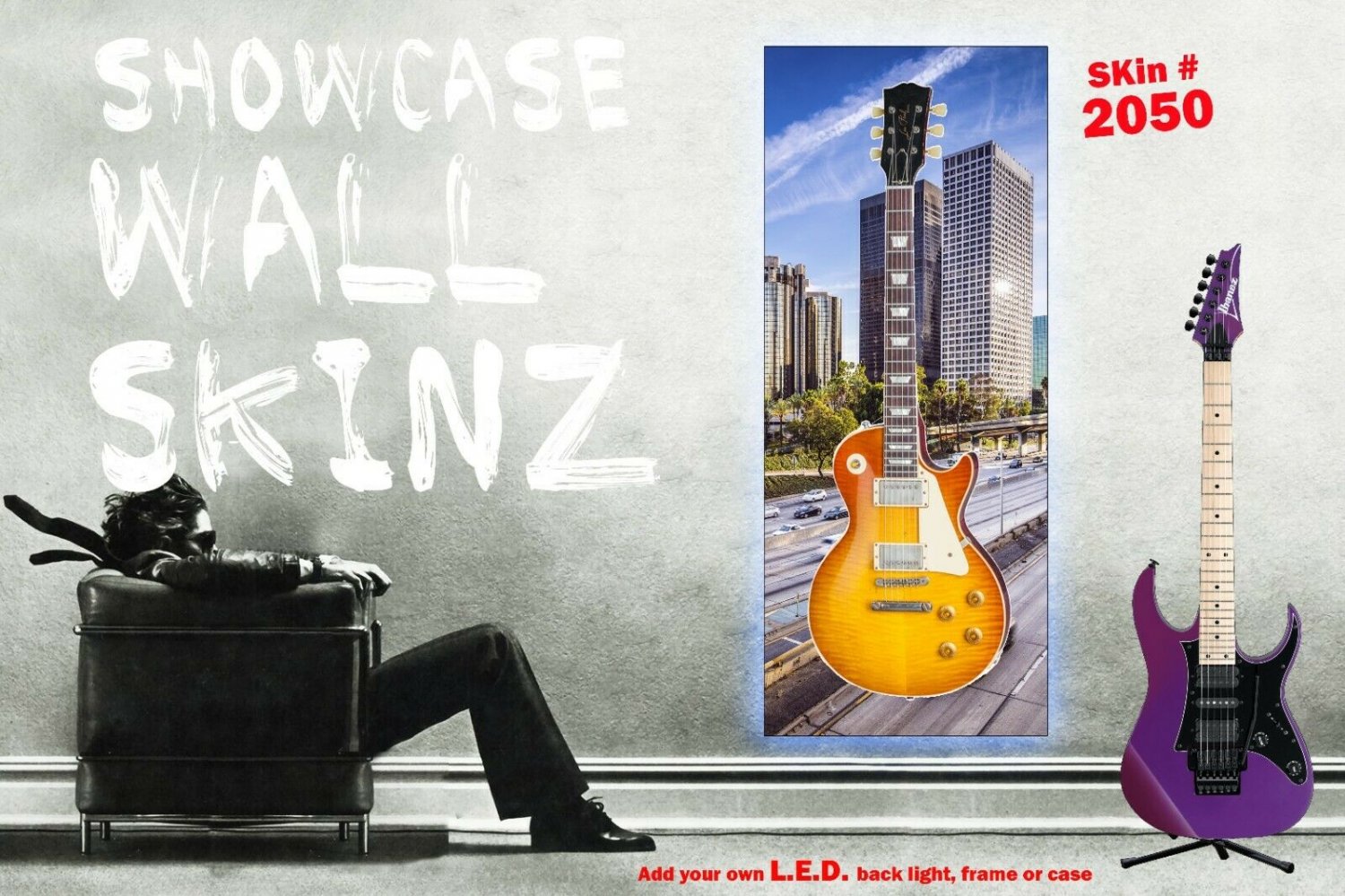 Showcase Skins Removable Wall Skinz Décor Panes - City Scape A 2050
