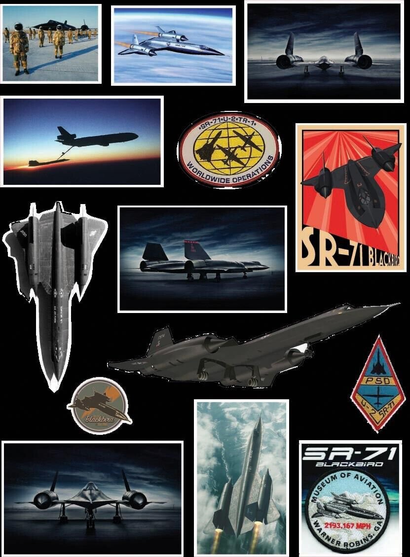 Lockheed SR-71A Black Bird Spy Plane Vintage plane Decals USA Shipping ...
