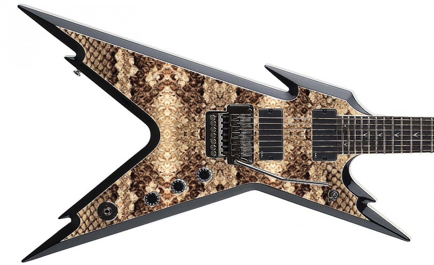Guitar Skin Axe Wrap Re-skin Western Diamondback Rattlesnake 19" X 31 ...