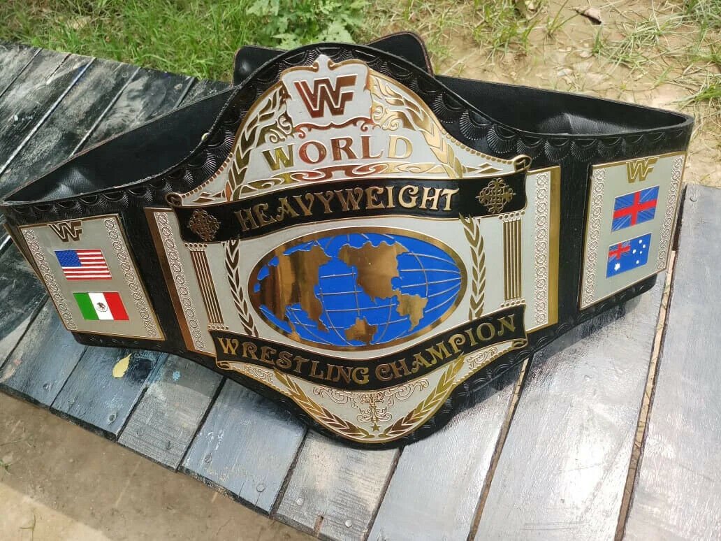 HULK HOGAN 86 WORLD HEAVYWEIGHT WRESTLING CHAMPIONSHIP BELT ADULT SIZE