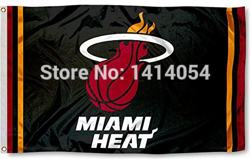Miami Heat Flag Miami National Basketball Team Flag
