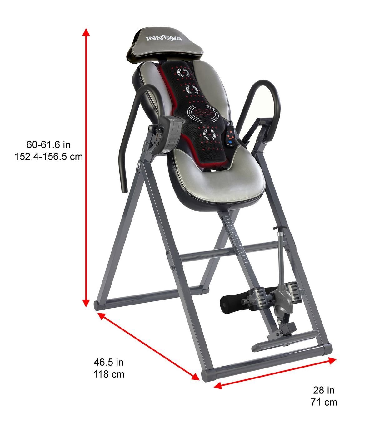 Innova ITM5950 Inversion Table with Advanced Heat and Massage Therapy