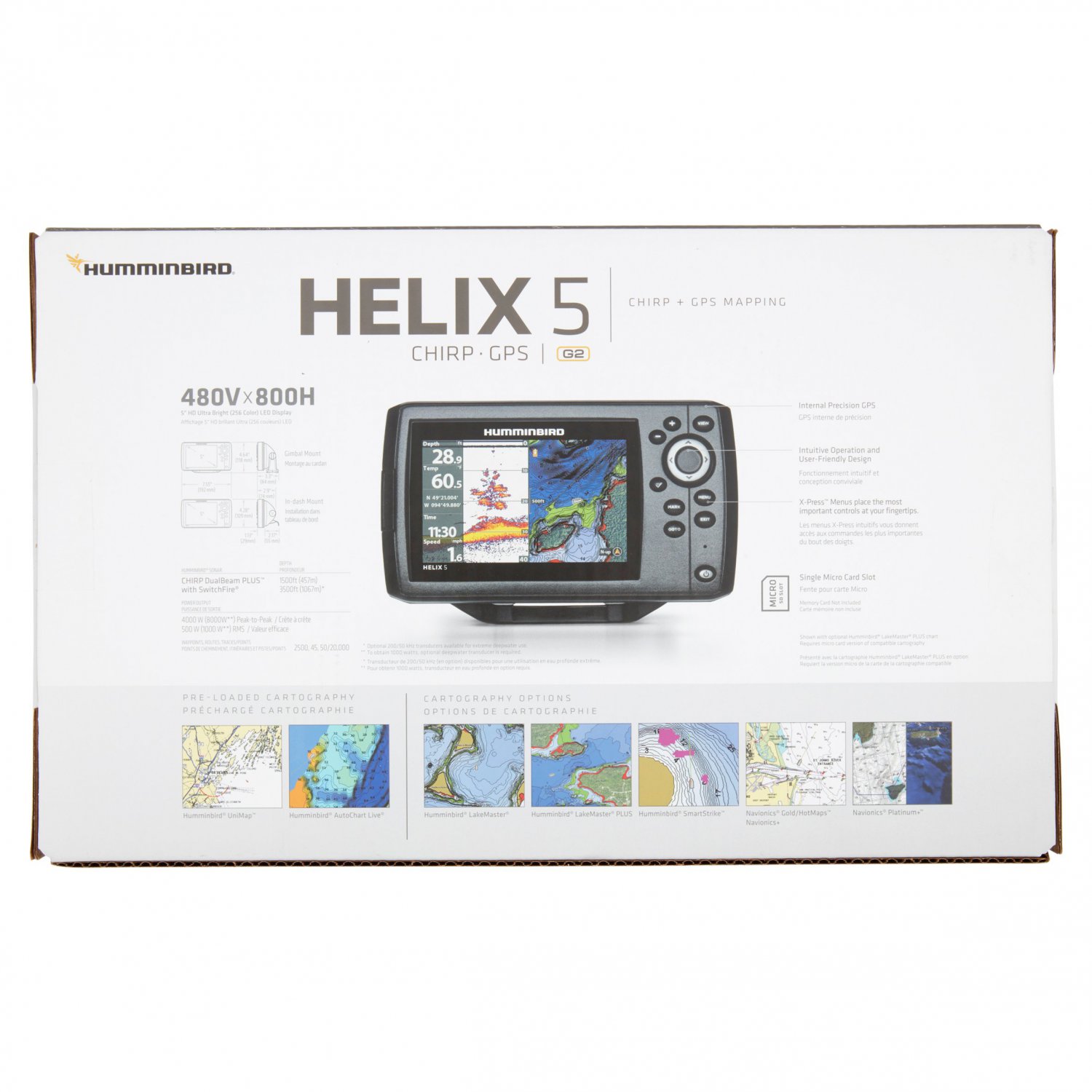 Humminbird Helix 5" G2 Chirp Fishfinder with GPS 410210-1