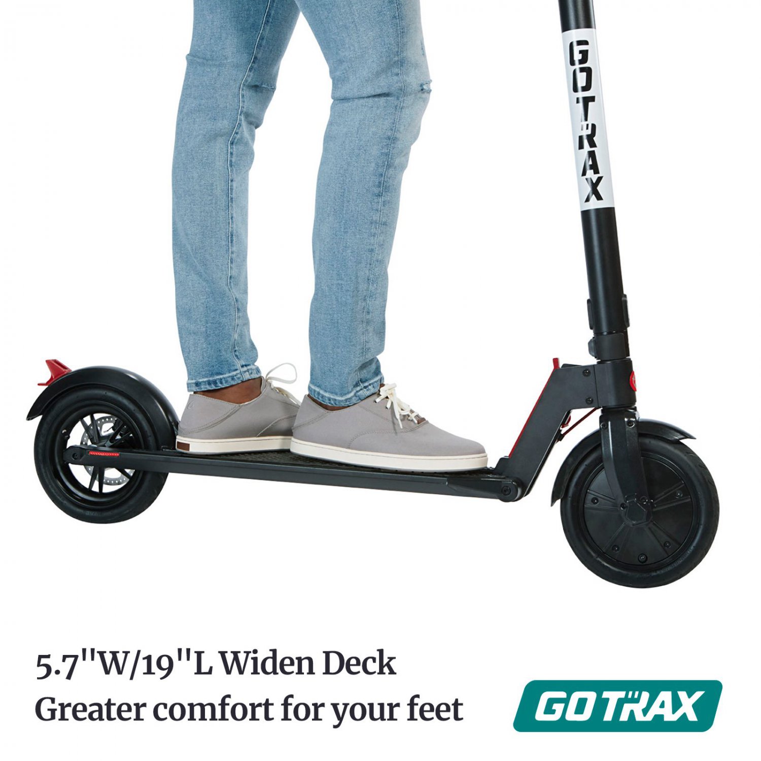 GOTRAX Rival Commuting Folding Electric Scooter - 8.5" Air Filled Tires ...