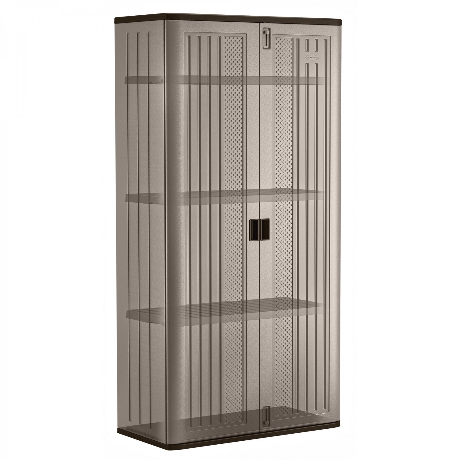 Suncast 80" Tall Resin Storage Cabinet Locker for Garage, Home, Shed