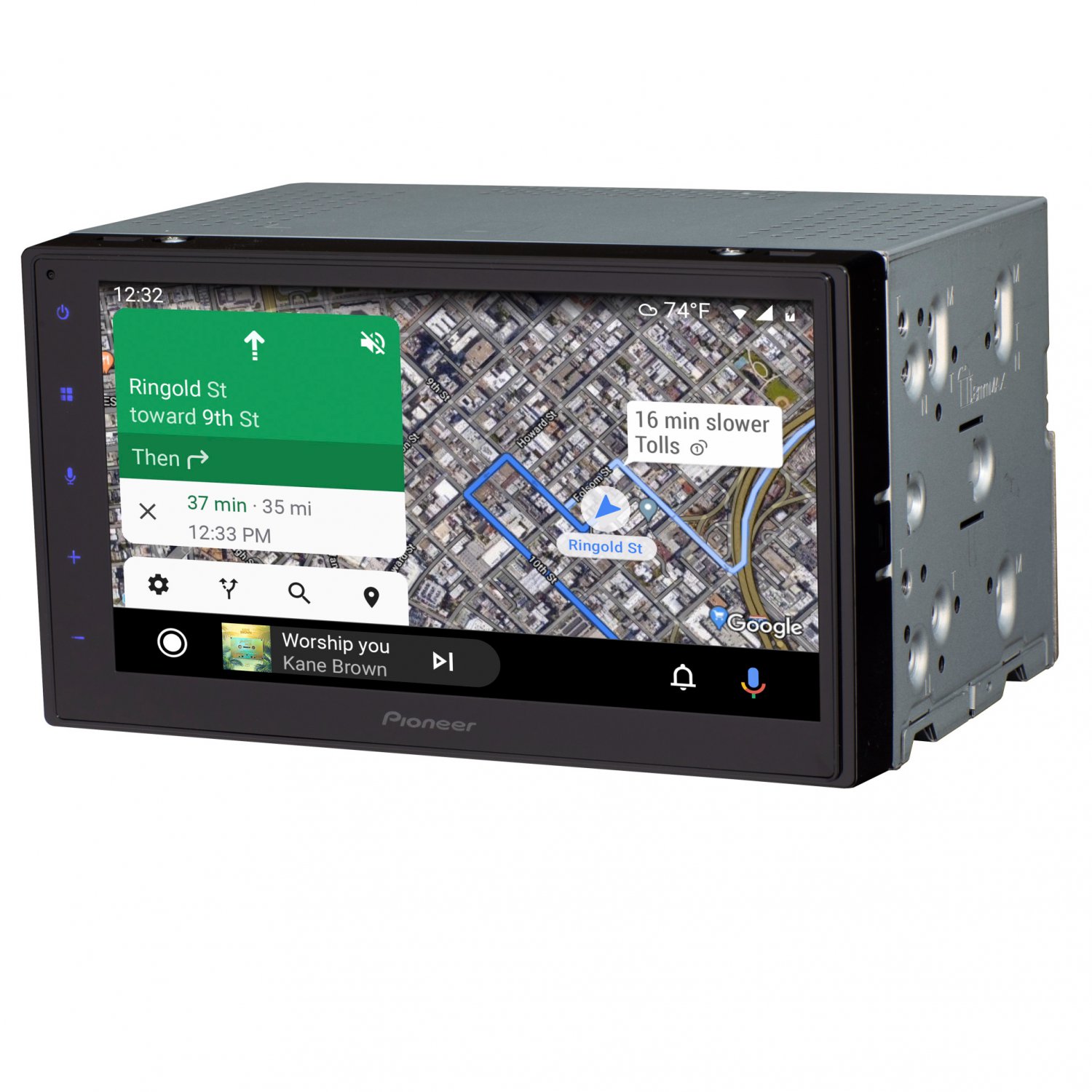 Pioneer DMH-160BT Car Play/Android Auto Digital Media Receiver with 6.8" Touchscreen and Bluetooth