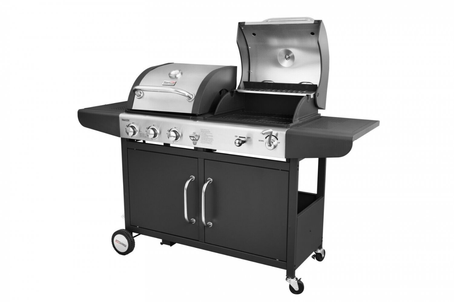 Royal Gourmet ZH3002 3-Burner 25,500-BTU Dual Fuel Cabinet Gas ...