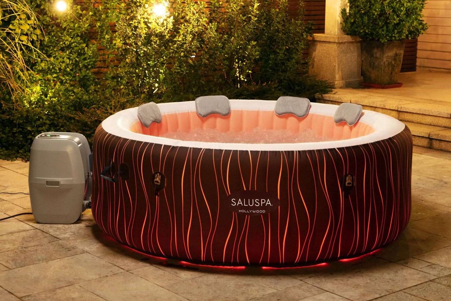SaluSpa 77" x 26" Hollywood Spa AirJet Spa with LED Light