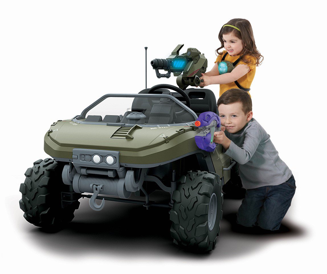 24 Volt Microsoft Halo Warthog Ride On with Laser Tag Blaster and Vest ... 24 Volt Microsoft Halo Warthog Ride On with Laser Tag Blaster and Vest ...