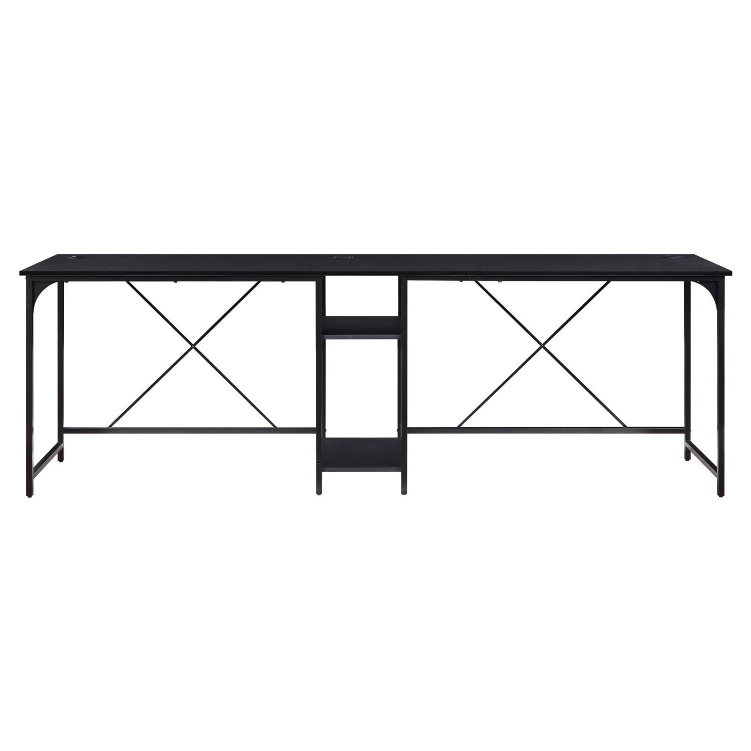 Mainstays Two-Way Convertible Desk with Lower Storage Shelf, Charcoal ...
