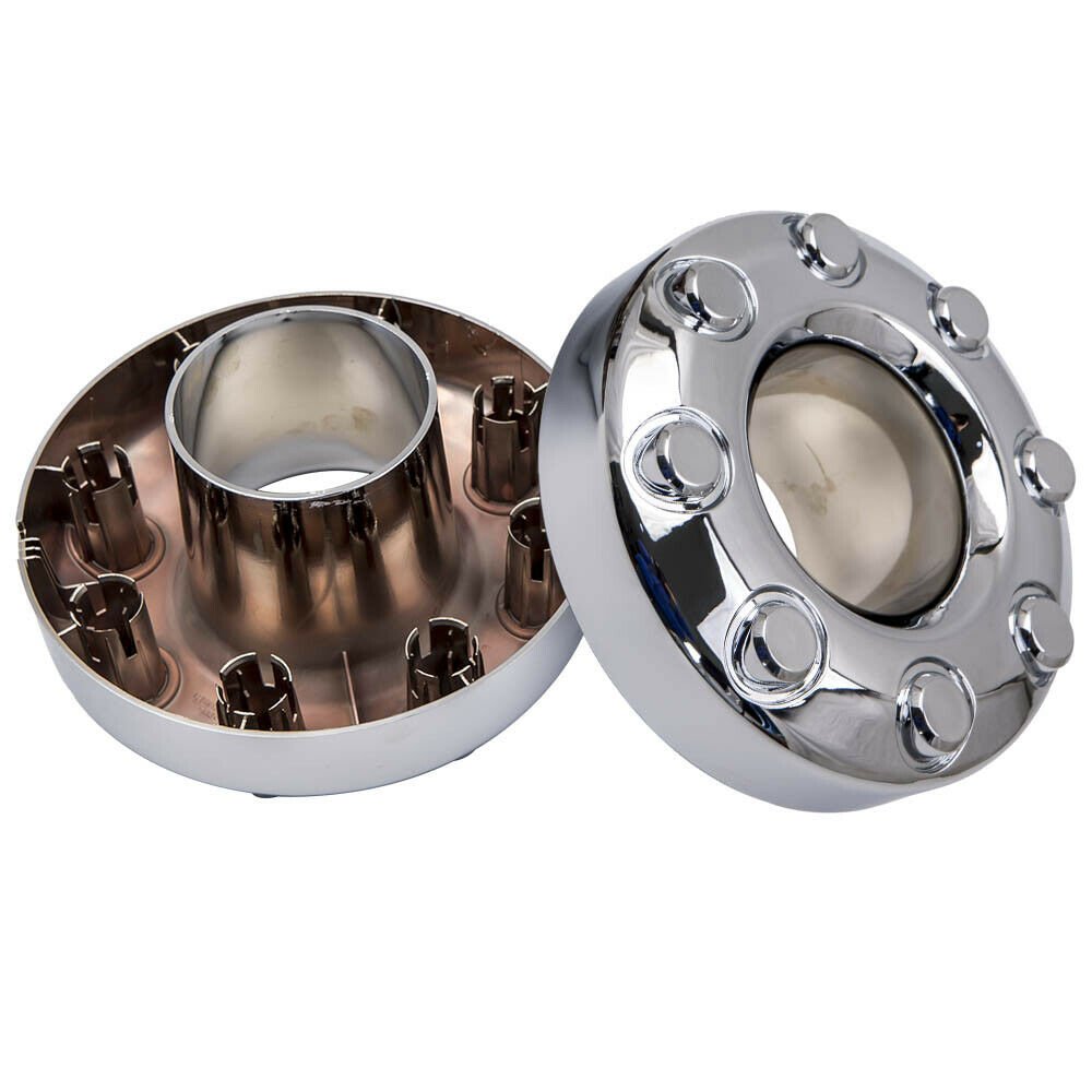 2 for Ford F350 F-350 Dually Front 4X4 Open Chrome Wheel Center Hub ...