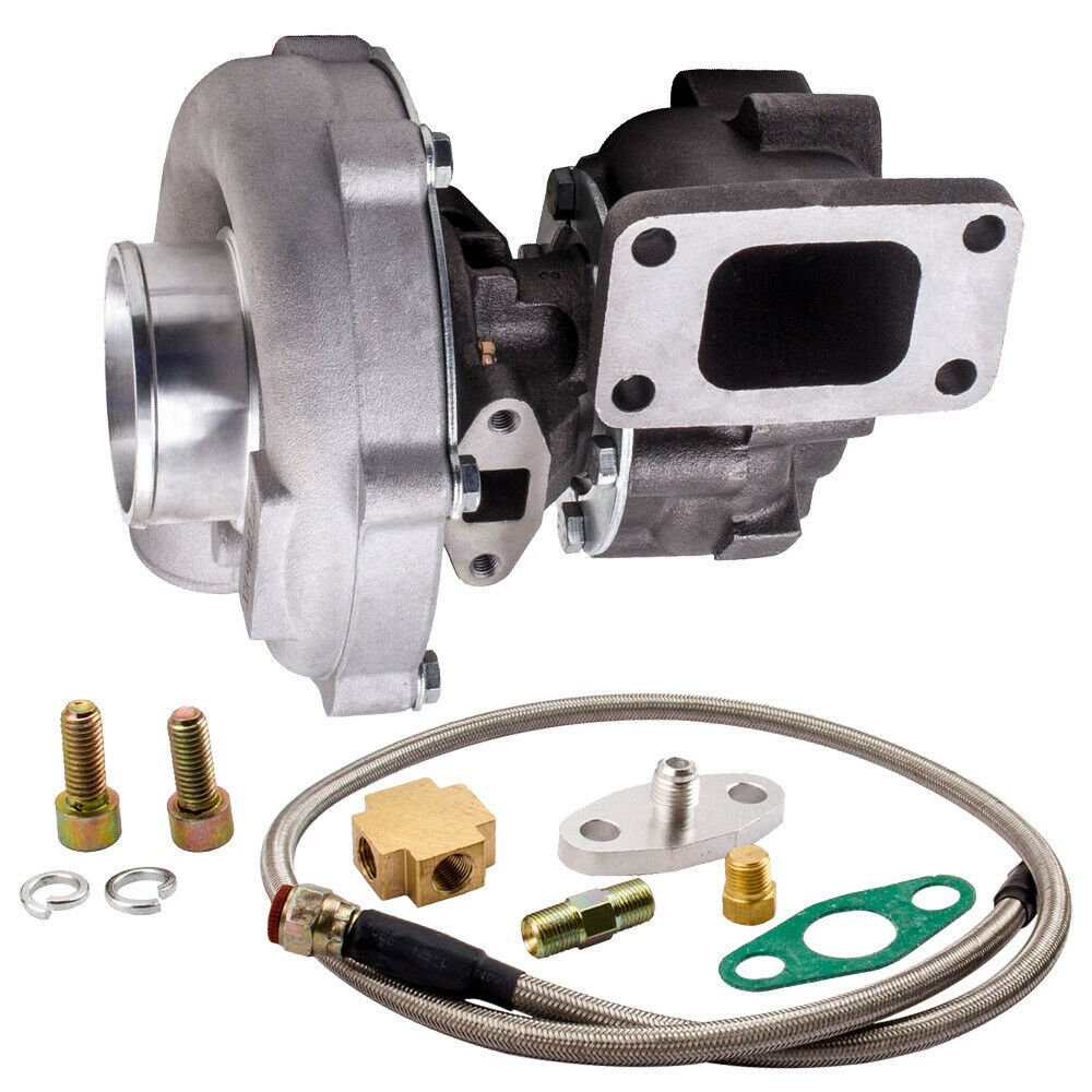 T04E T3/T4 A/R 57 Universal Turbo charger 44 Compressor Oil Cooled W ...