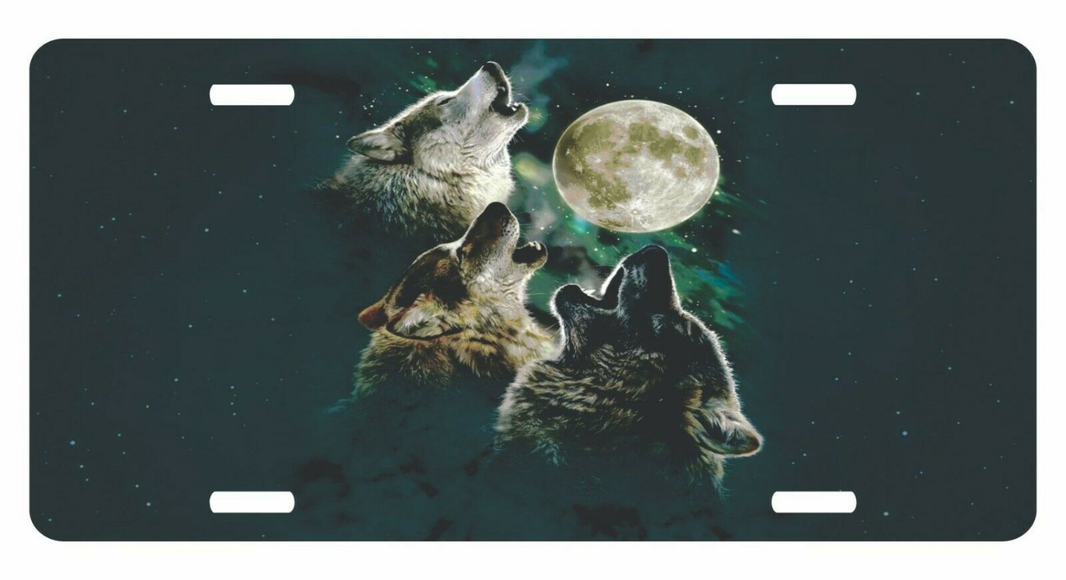Wolves Wolf Howling Moon Pack Hunting Dog Hunter Novelty Car Truck ...