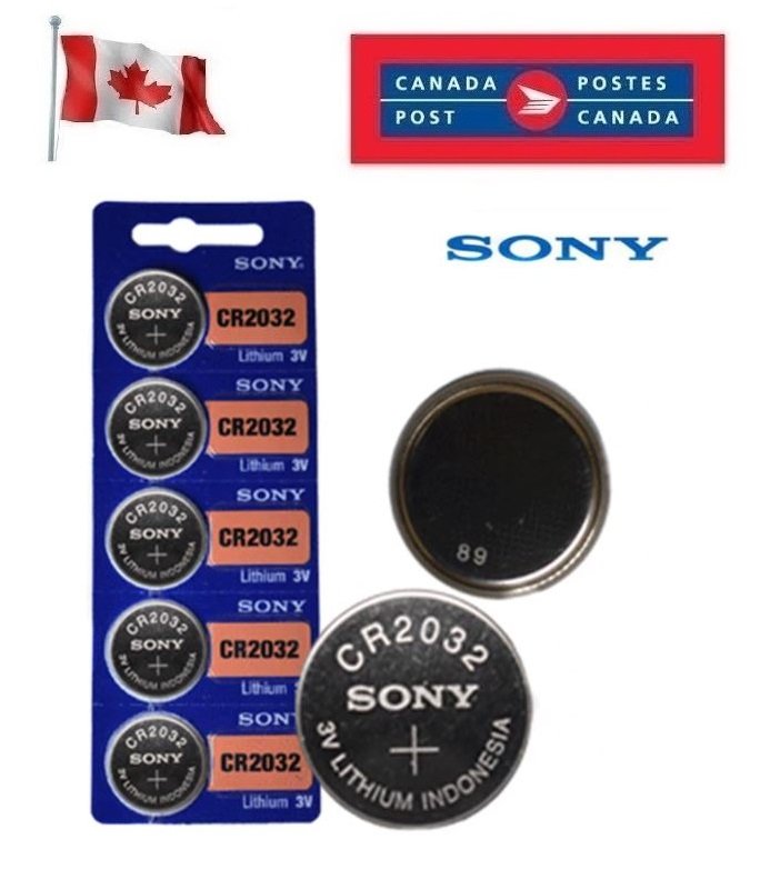 5 x Sony CR2032 Button Coin Cell 3V Lithium Battery Batteries exp 2030 ...