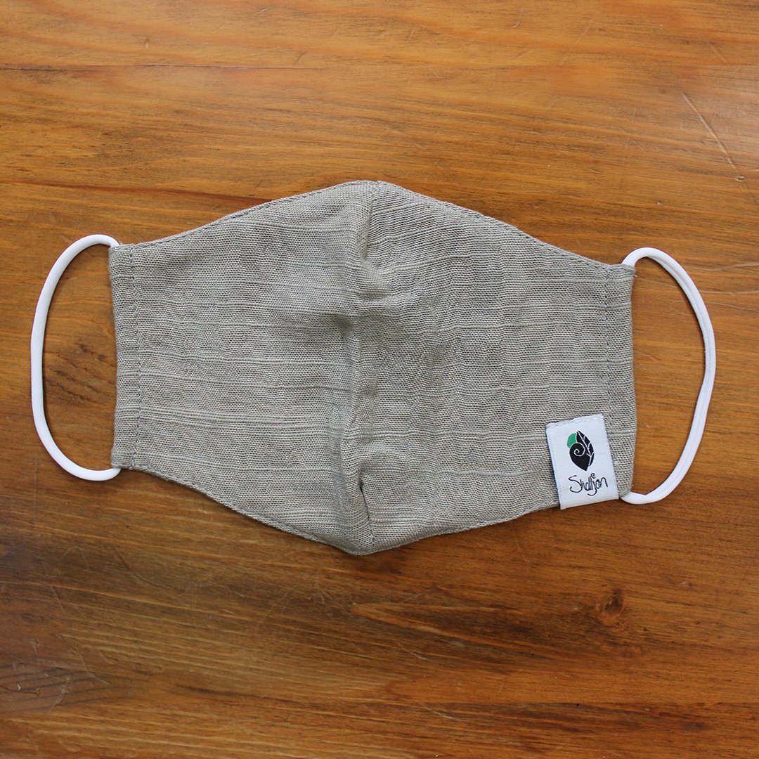 Bamboo Face Mask With Filter Pocket, 3-Layer, Grey, Olive, White ...