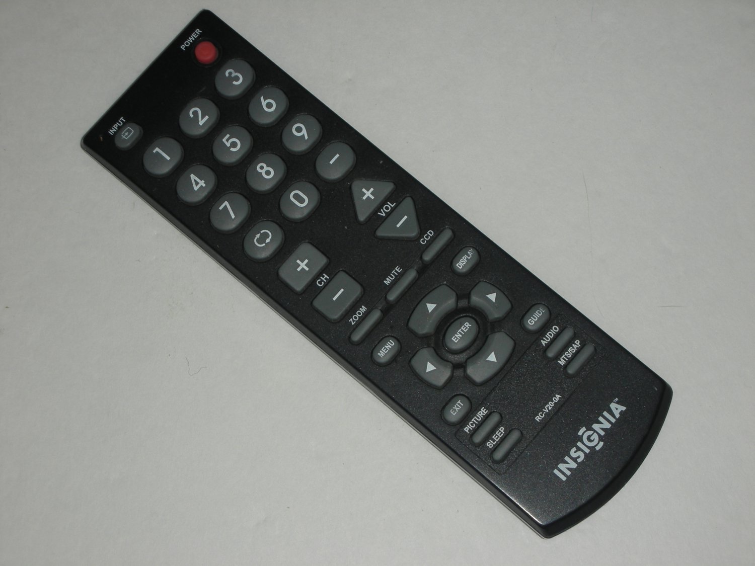 Insignia RC-V20-0A TV Remote Controller Genuine Original OEM